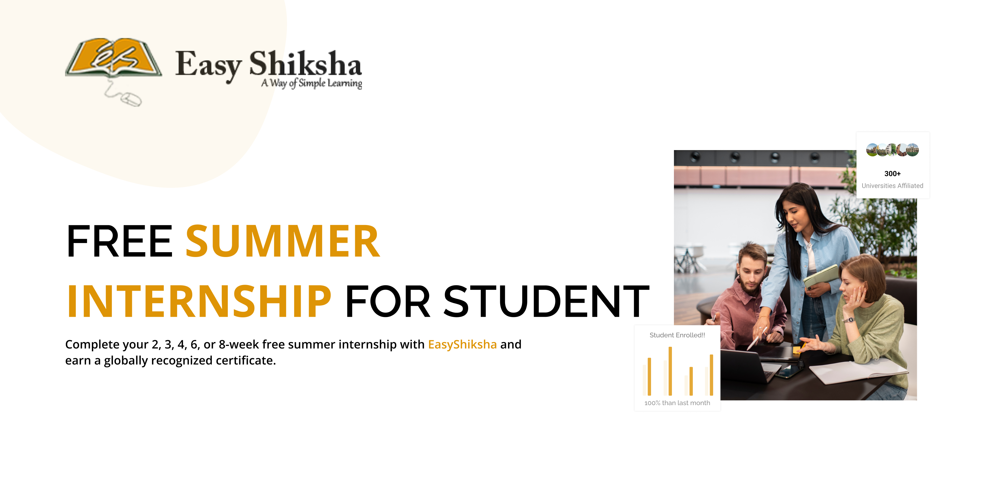 3-4-6 Weeks Free Online Summer Internship and Training Program with ...